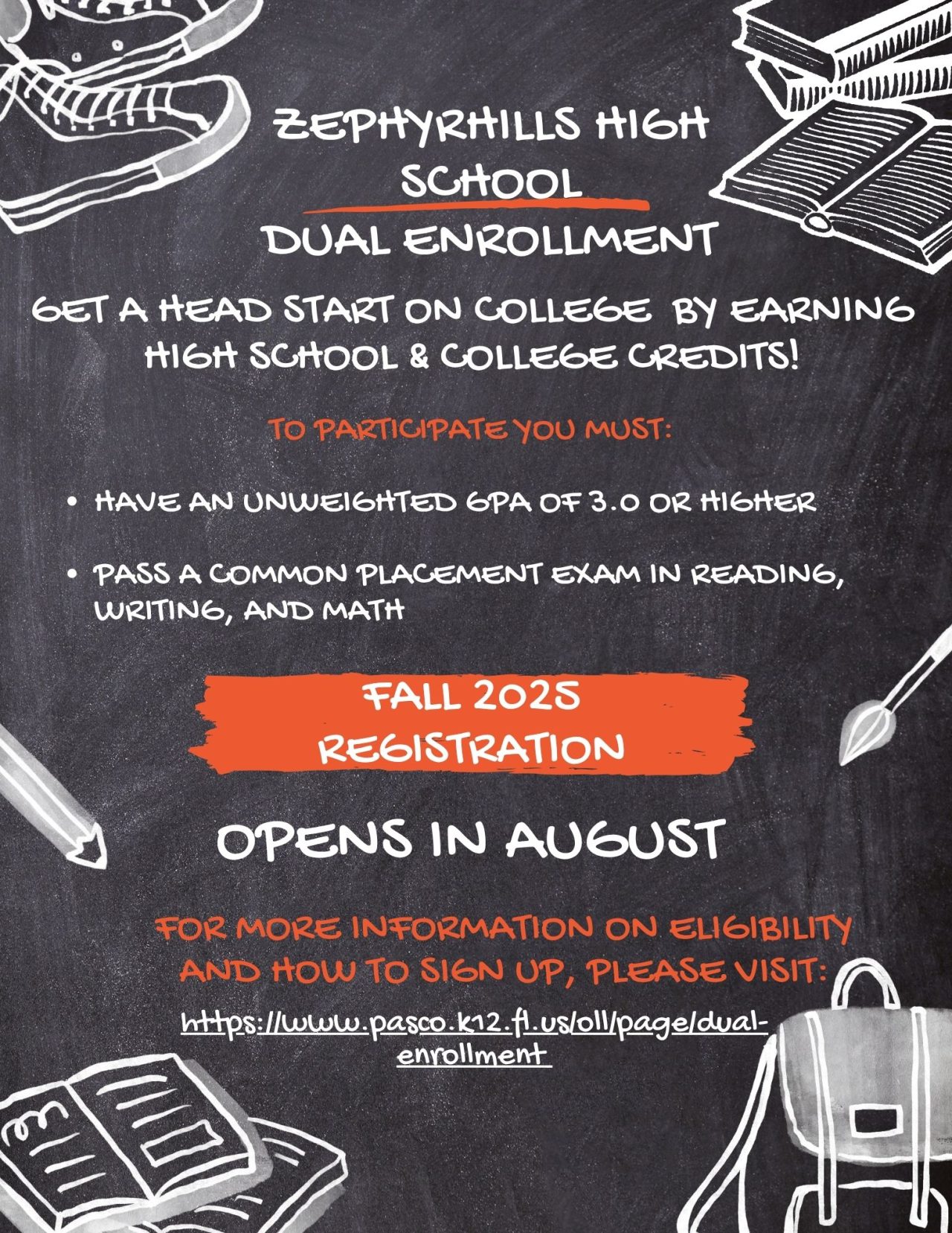 Dual Enrollment – Fall 2025 | Zephyrhills High School